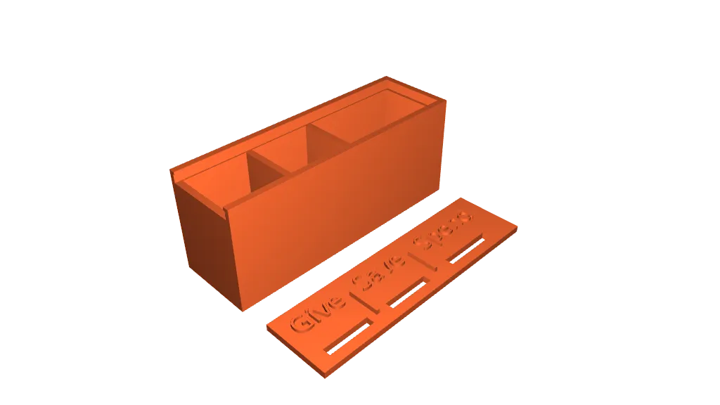 Give Save Spend Bank by Jeramy | Download free STL model | Printables.com