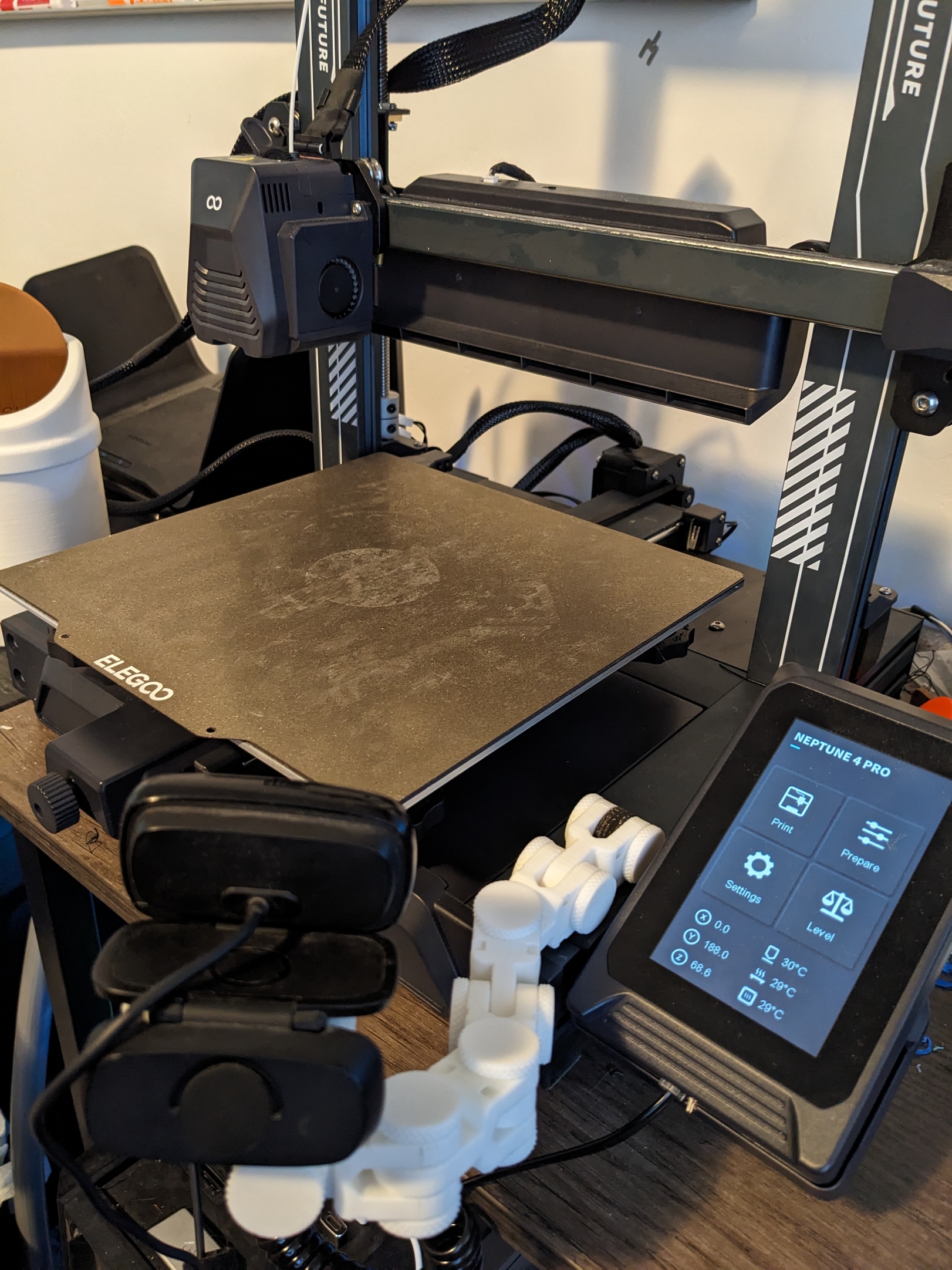 Neptune 4/4 Pro Articulating Arm Base Mount by Bearded Printer ...