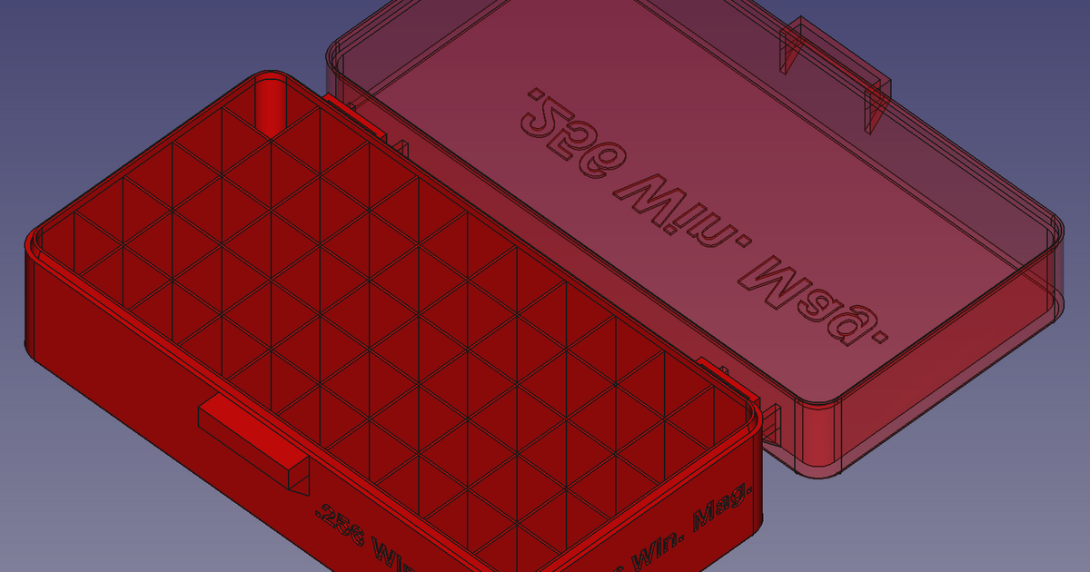 .256 Winchester Magnum, Head Down, Spring Latch, PIP Hinge Modular Ammo ...