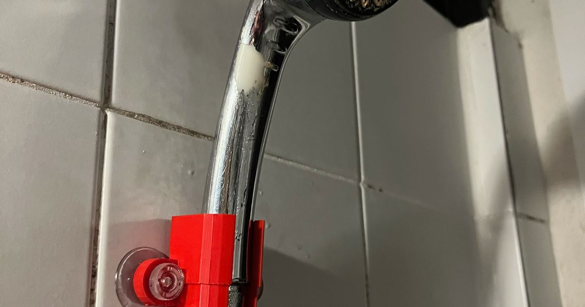 Shower head holder by Prismo | Download free STL model | Printables.com