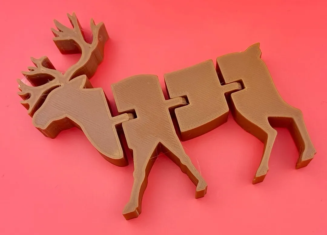 Flexi Reindeer by MrViddy | Download free STL model | Printables.com