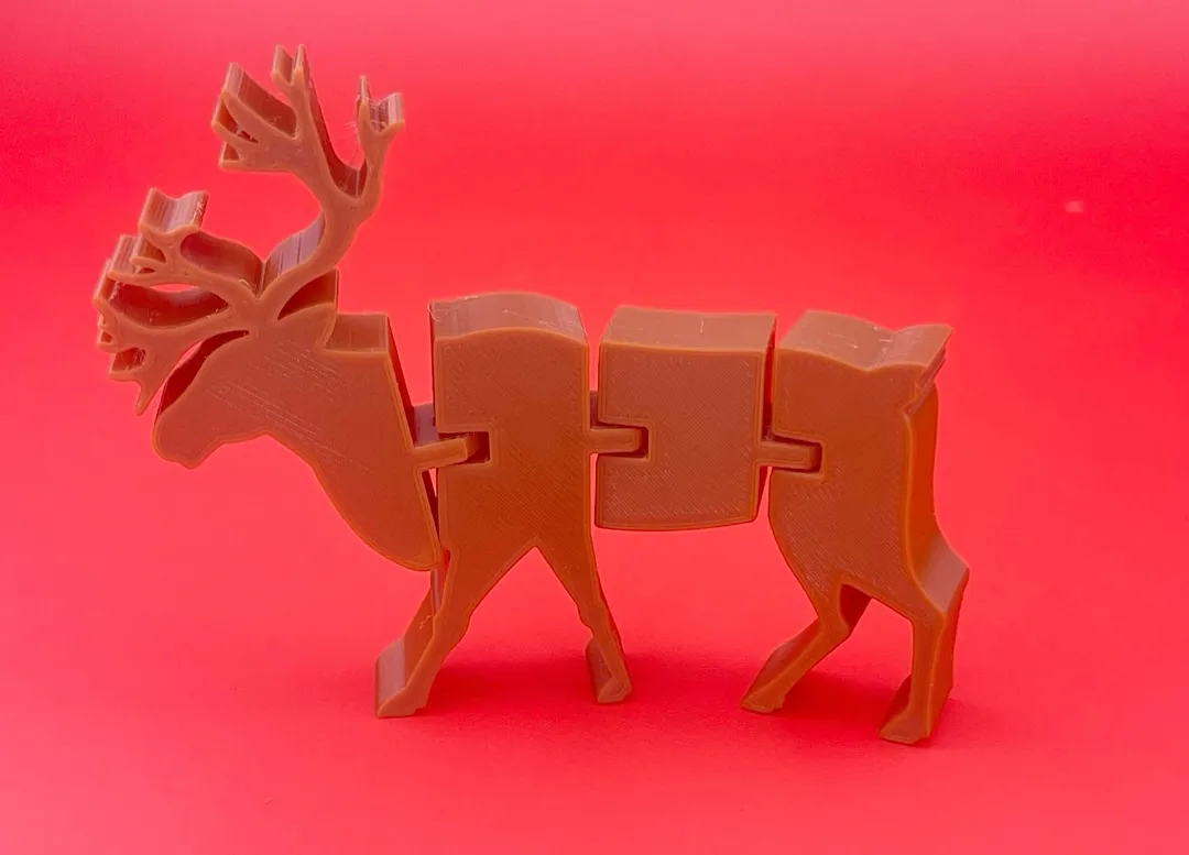 Flexi Reindeer by MrViddy | Download free STL model | Printables.com
