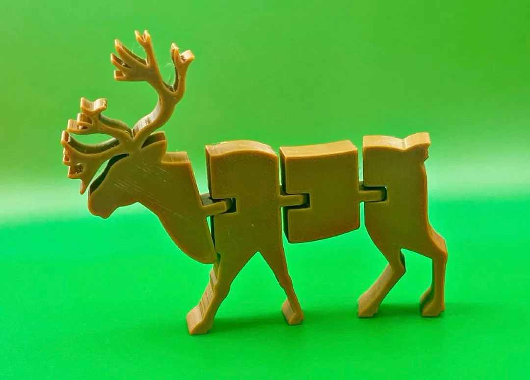 Flexi Reindeer by MrViddy | Download free STL model | Printables.com