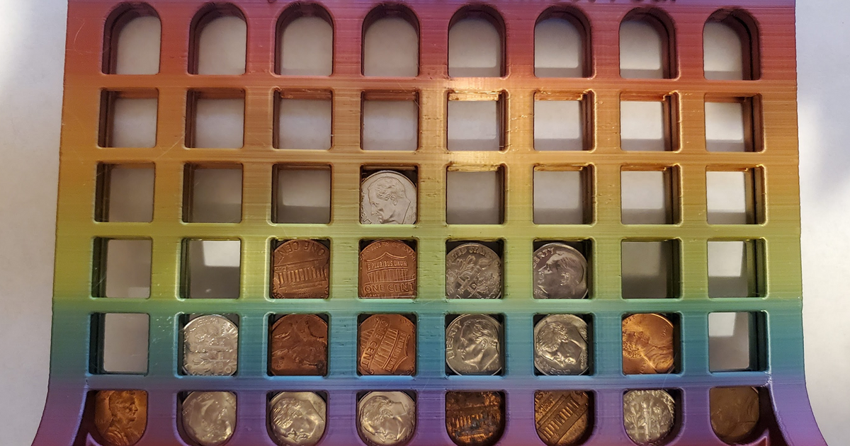 Penny and Dime Connect Four by DLeora | Download free STL model ...