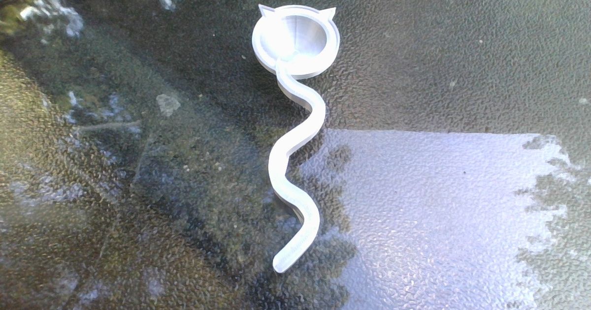 funny cat spoon by magenta lemonade | Download free STL model ...