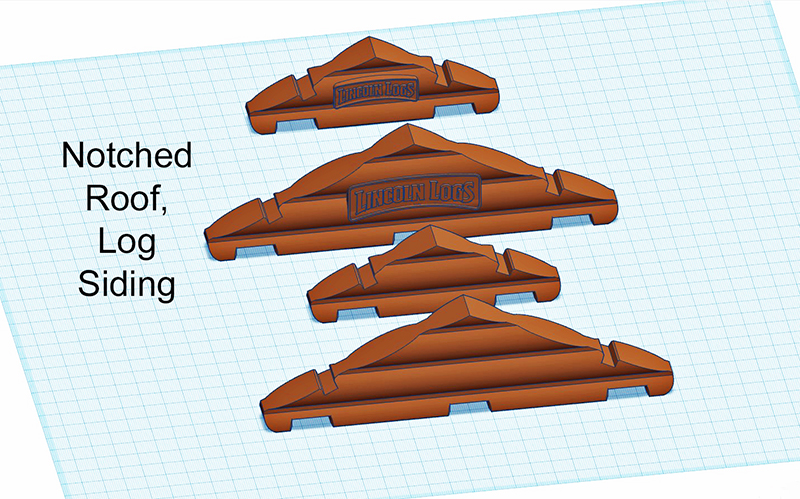 Lincoln Logs Roof Supports - 52 Variations - Different Siding, Sizes ...