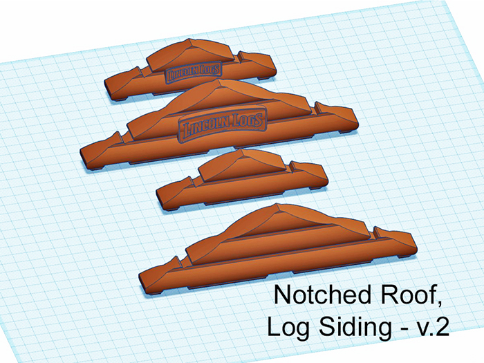 Lincoln Logs Roof Supports - 52 Variations - Different Siding, Sizes ...