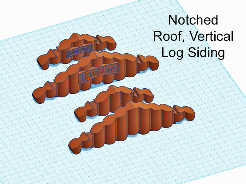 Lincoln Logs Roof Supports - 52 Variations - Different Siding, Sizes ...