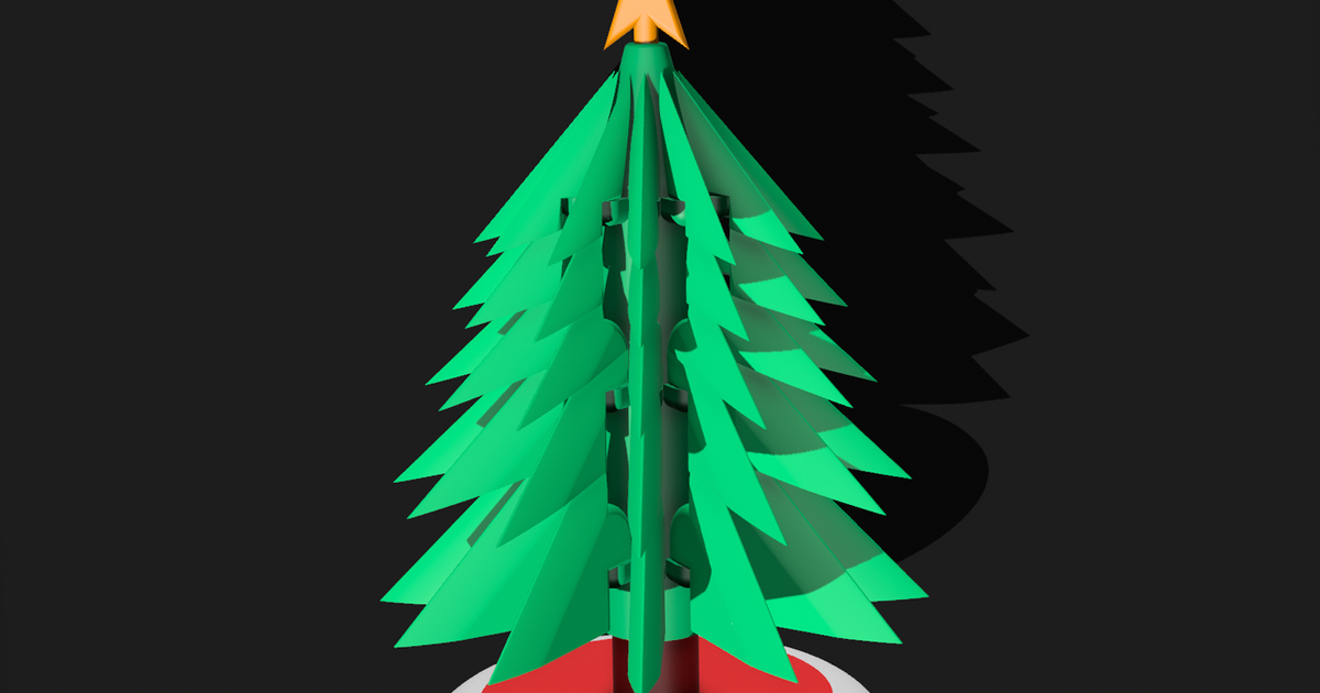Christmas tree for 3D Printer | Easy to assemble by drakele | Download ...