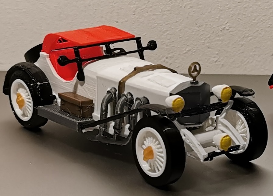 Mercedes SSK year 1929 scale 1:24 Designer Ed van der Heijden by Ed van ...