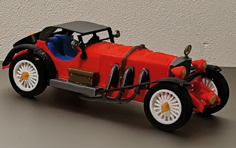 Mercedes SSK year 1929 scale 1:24 Designer Ed van der Heijden by Ed van ...
