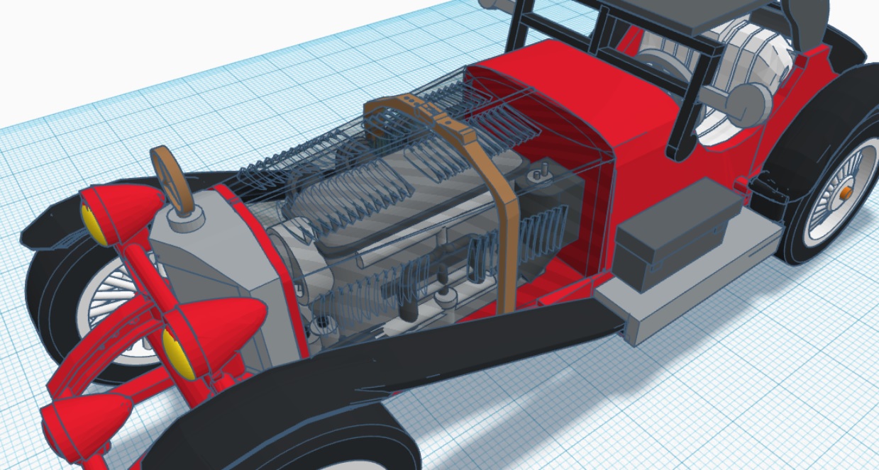 Mercedes SSK year 1929 scale 1:24 Designer Ed van der Heijden by Ed van ...