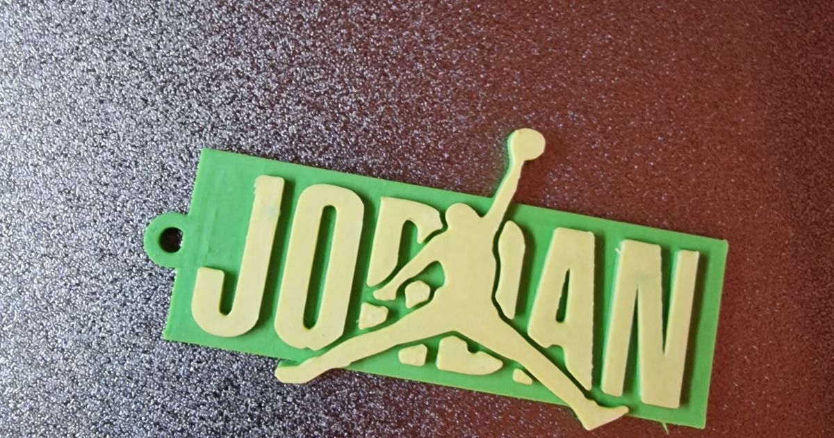 Jordan Logo Keychain by NickR1983 | Download free STL model ...