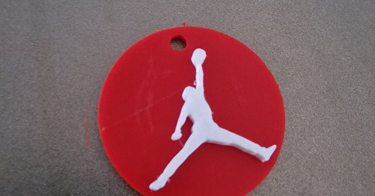 Jordan logo keychain by NickR1983 | Download free STL model ...