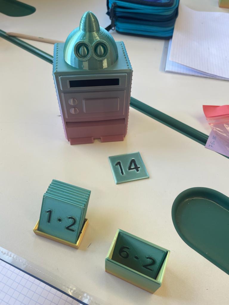 Math Robot Learning Cards with Custom Storage Boxes by Connüpsilon ...