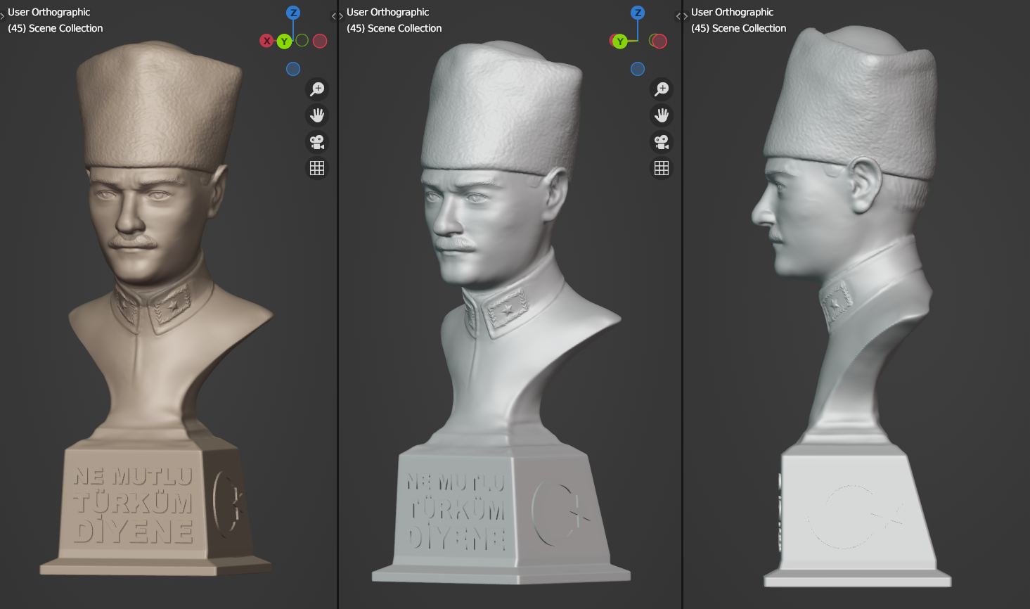 Ataturk by Ayhan ÇELİK | Download free STL model | Printables.com