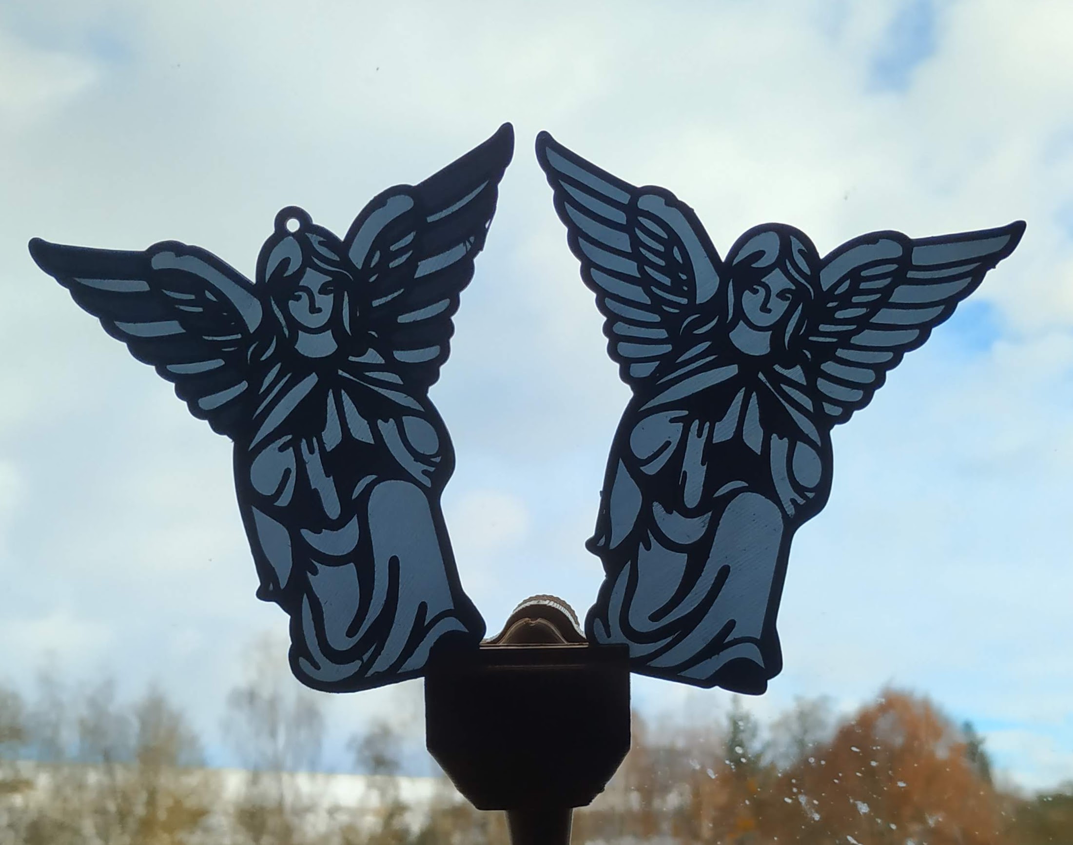 translucent Christmas angels - 4 variants by Ts3D | Download free STL ...