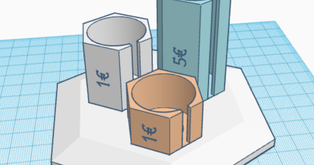 Modular coin bank (EUR, CZK) by Samuel Kočiščák | Download free STL ...