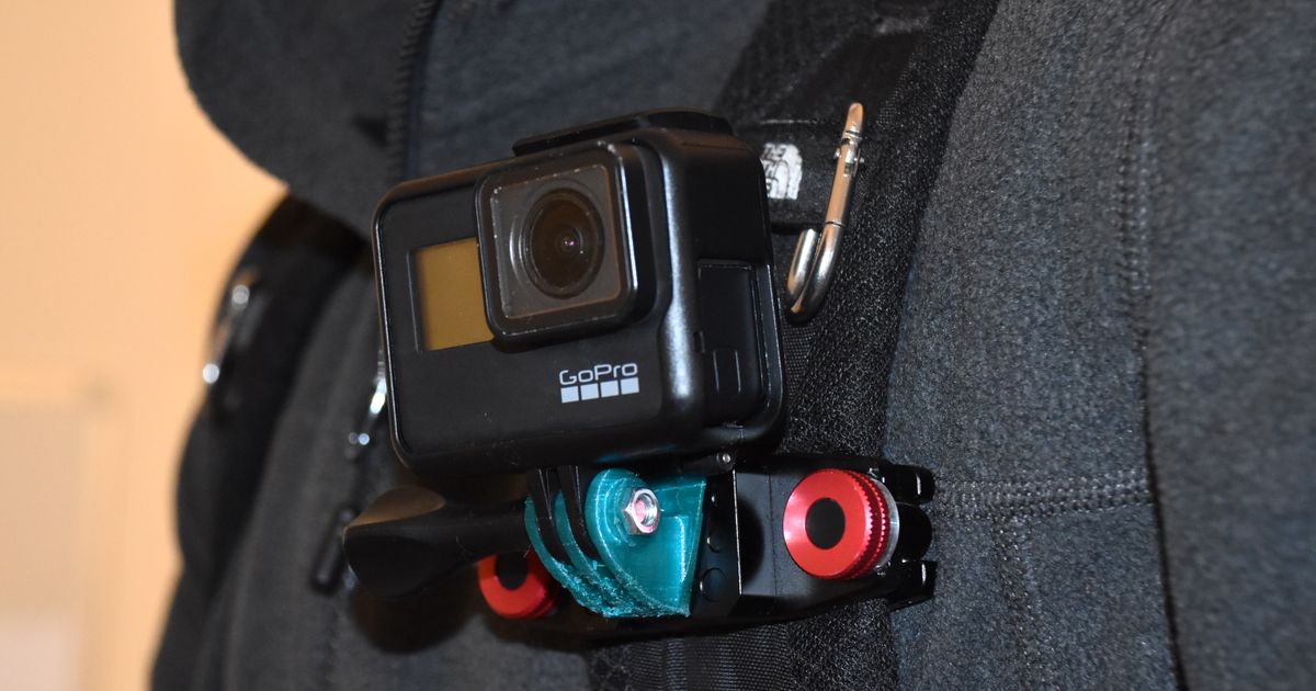 V-lock plate for GoPro by KubiV | Download free STL model | Printables.com