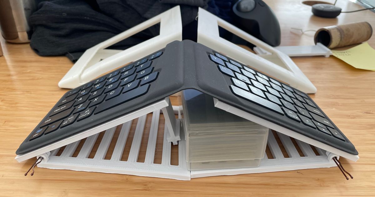 Collapsable iClever Split Keyboard tenting by Evan Bartlett | Download ...
