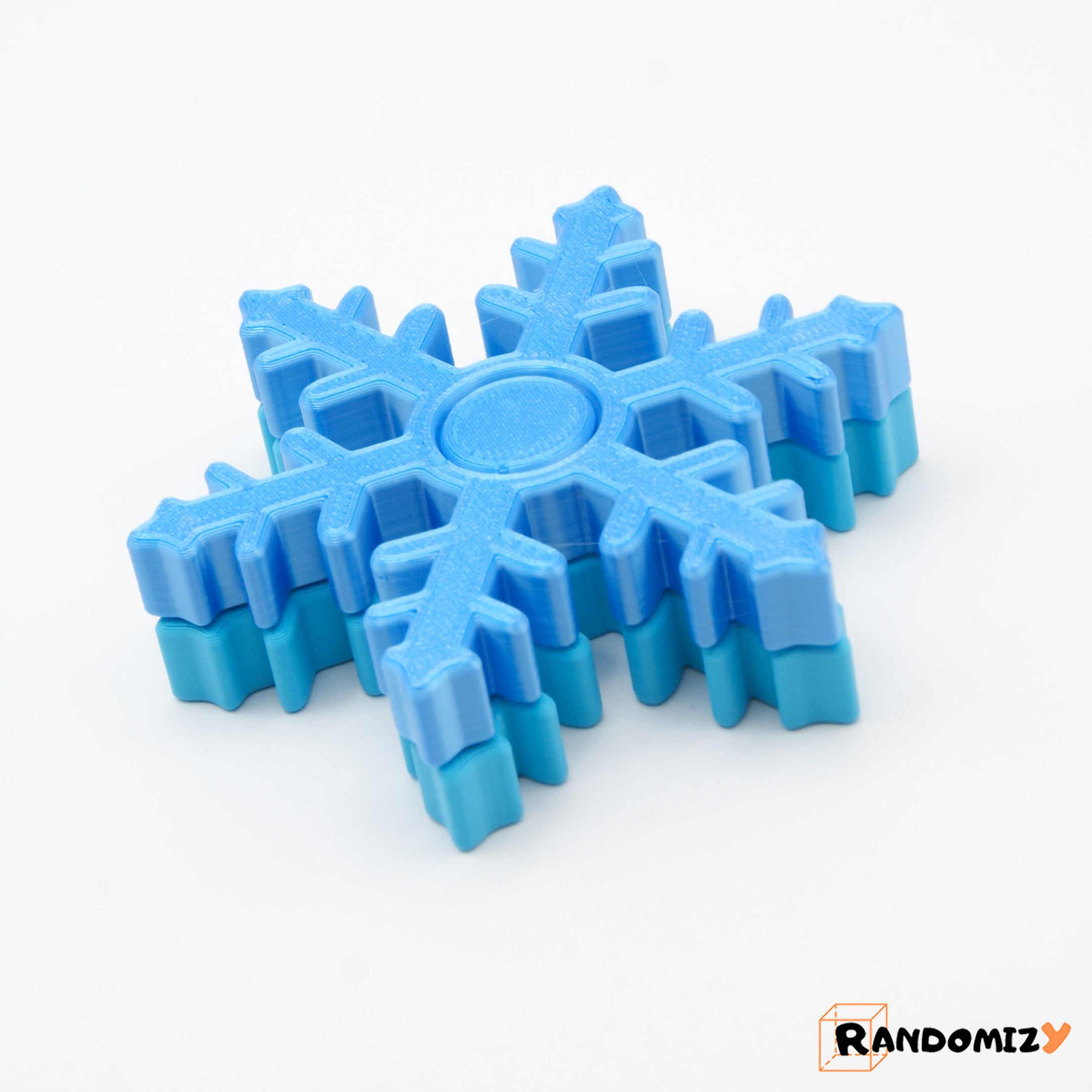 Snowflake Fidget Spinner (Classic) by Randomizy | Printables Store