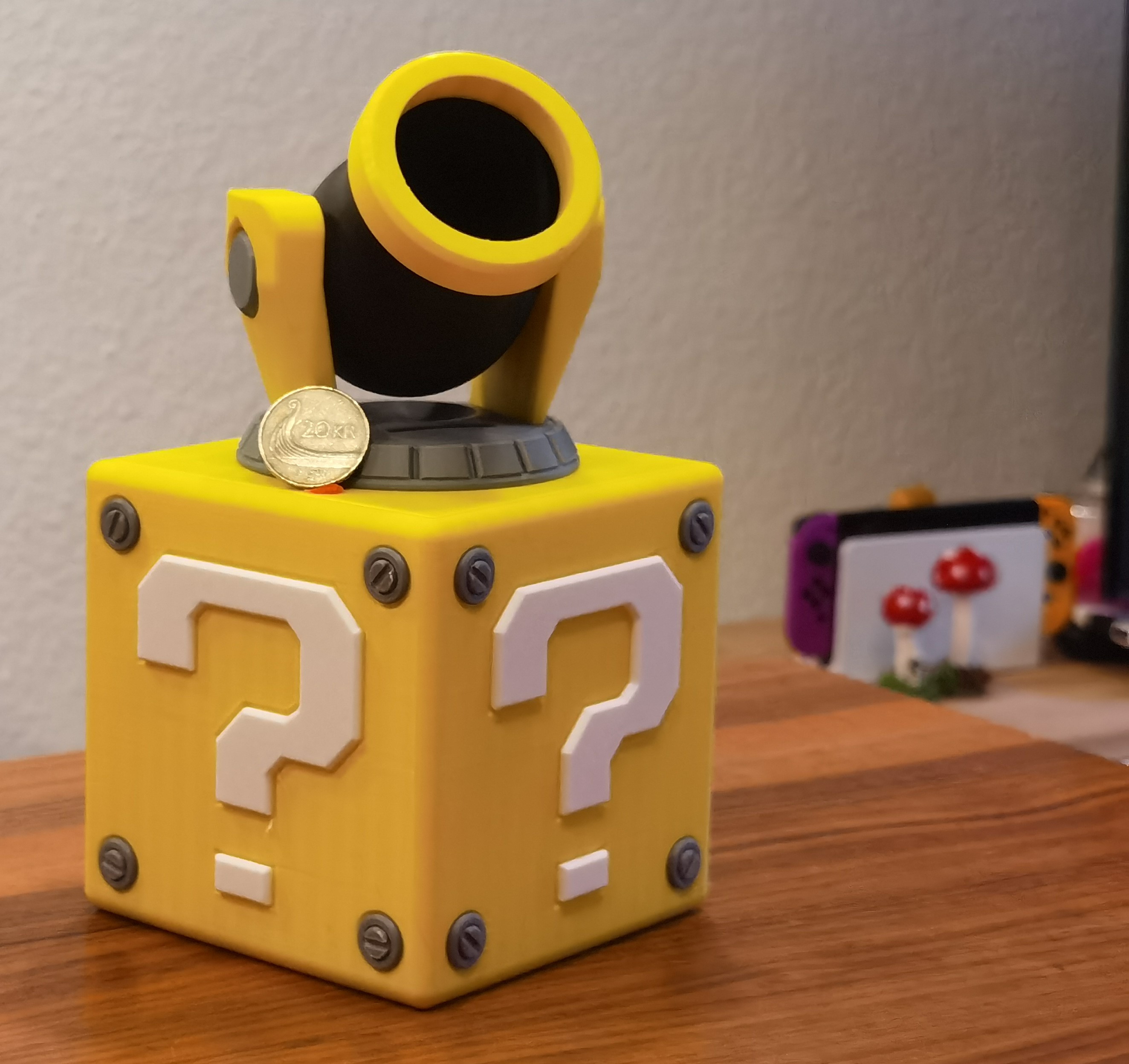 Mario Style Canon Piggy Bank por Der.Hubi | Descargar modelo STL ...