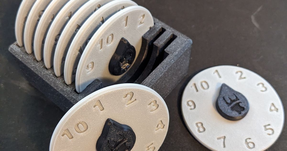 Munchkin Level Tracker by Bearded Printer | Download free STL model ...