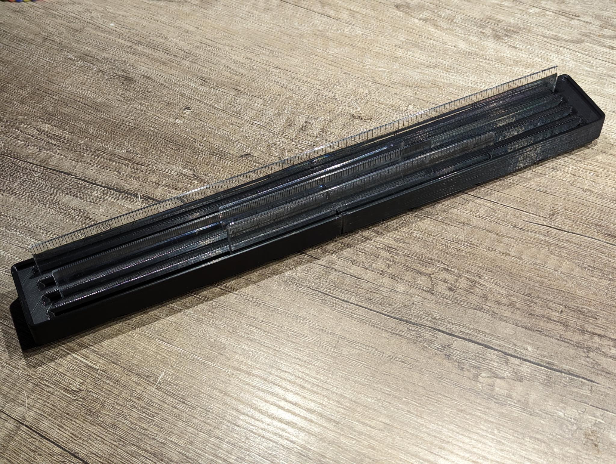 Gridfinity - 1x8 - 4x ruler holder by DusBus | Download free STL model ...