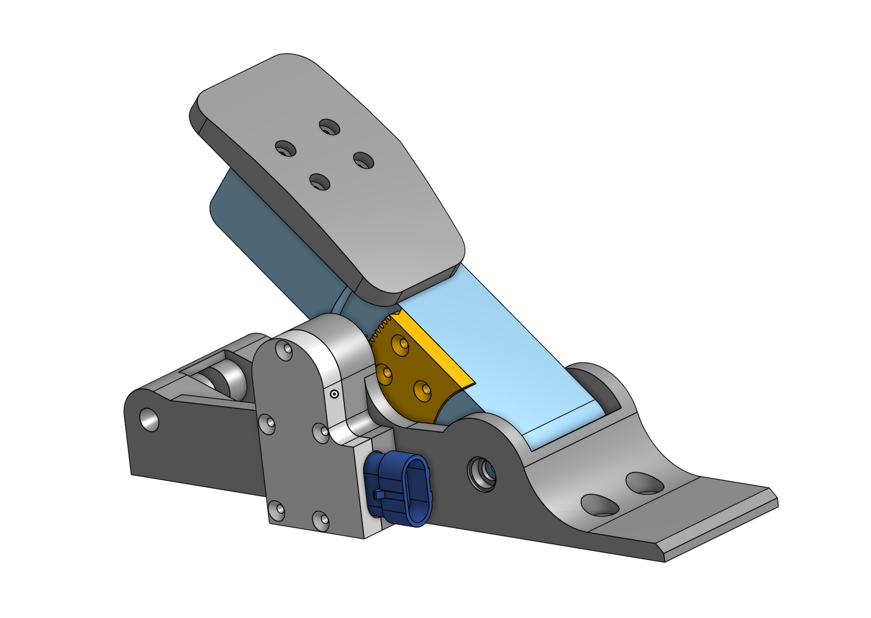 Sim Gokart Vesc Throttle pedal by Wojtek | Download free STL model ...