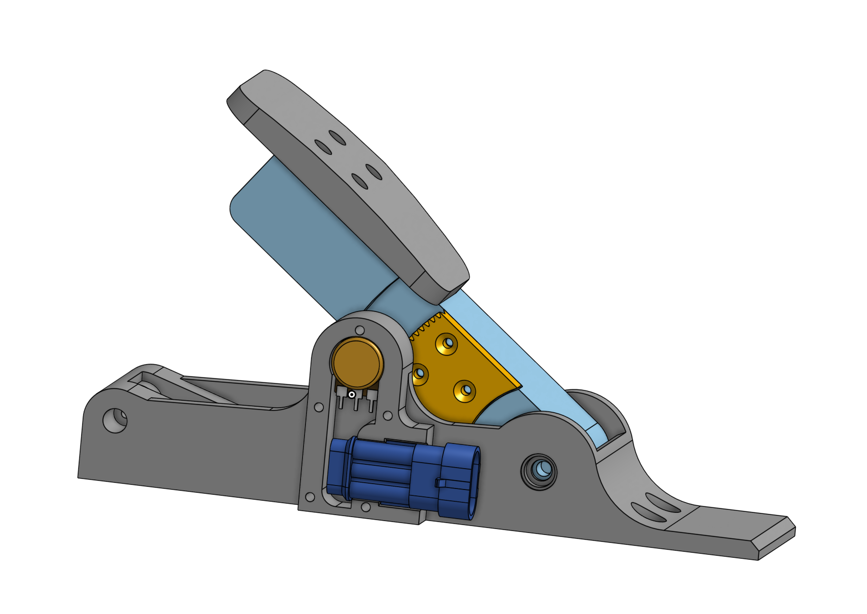 Sim Gokart Vesc Throttle pedal by Wojtek | Download free STL model ...