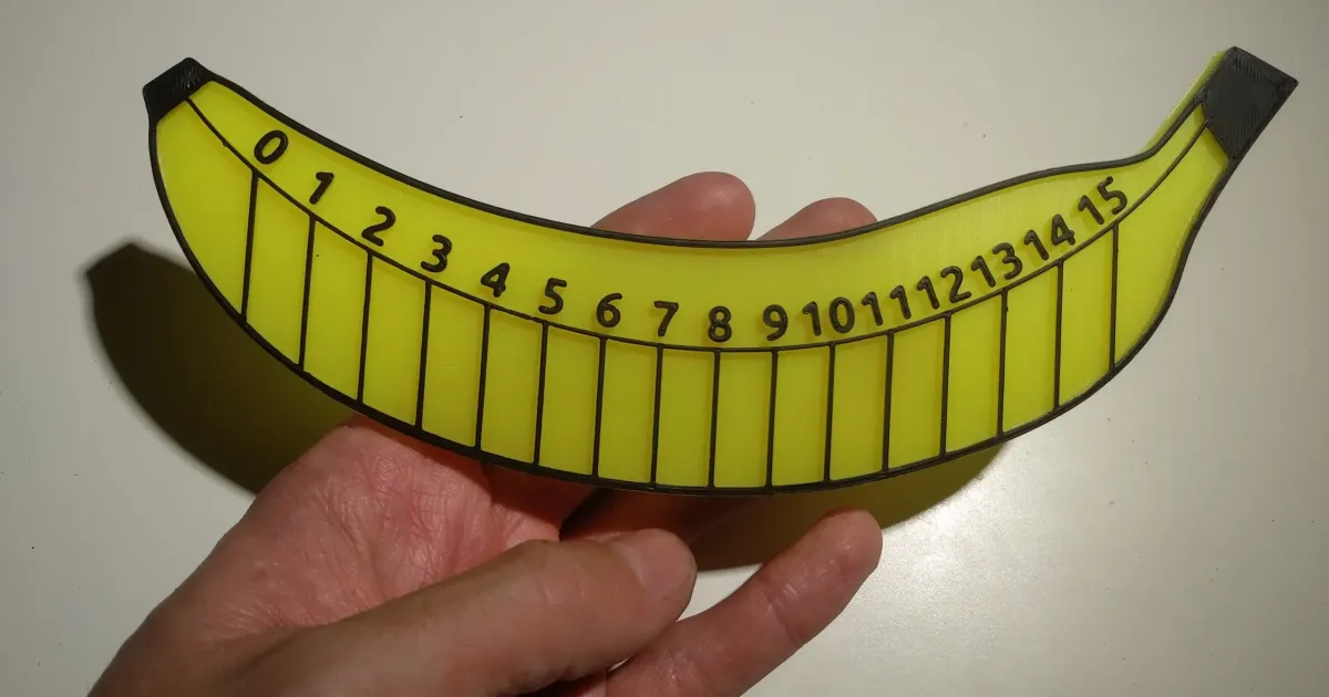 fixed metric standard banana by rallekralle | Download free STL model ...