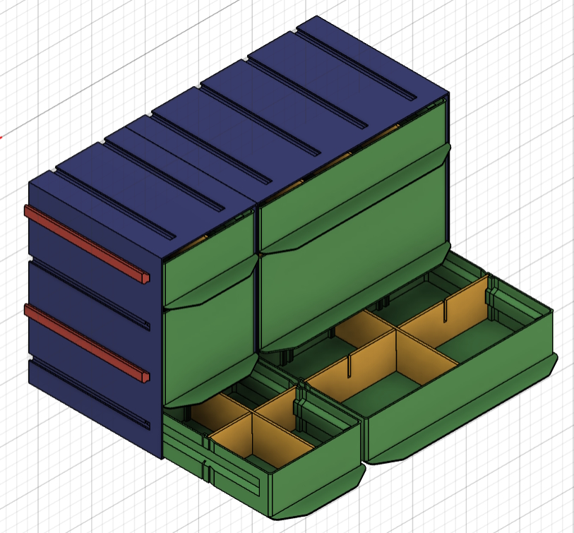 Modular storage system (0.8 nozzle, 1.2wall, vase mode optimized) by ...