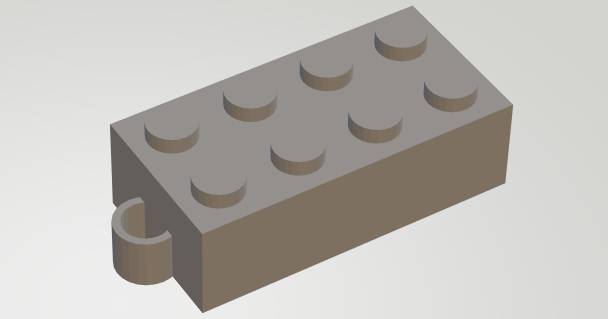 Lego-like brick with hanger by Mirek | Download free STL model ...