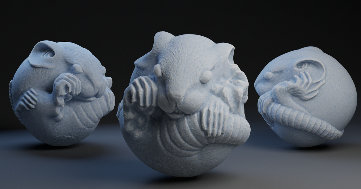 Curled rat, 19th C CE, by Suzuki Masanao by Peter Farell | Download ...