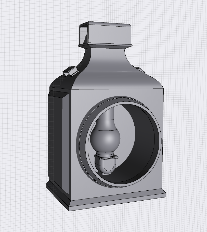 Scale steam locomotive headlight by wittmason | Download free STL model ...