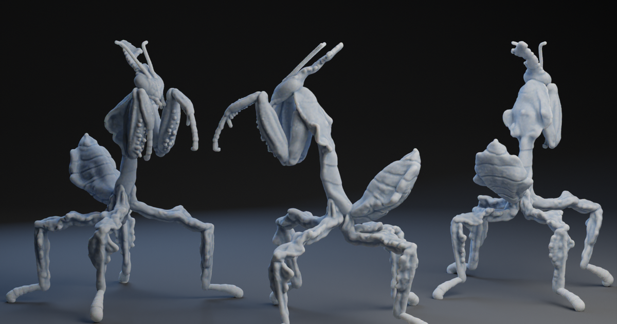 Ghost Mantis by Peter Farell | Download free STL model | Printables.com