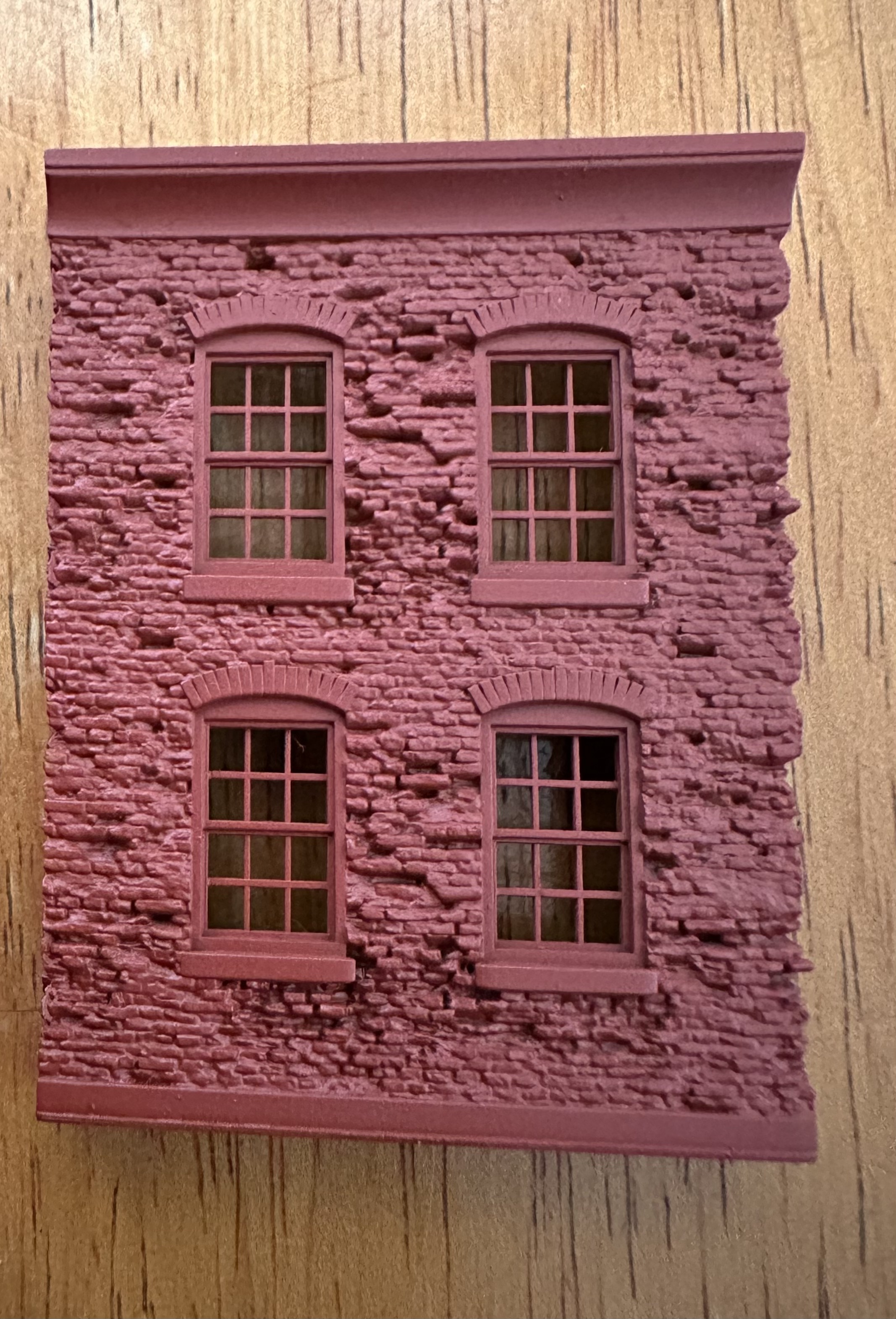 Ho scale dilapidated brick two story building by wittmason | Download ...