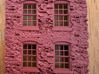 Ho scale dilapidated brick two story building by wittmason | Download ...