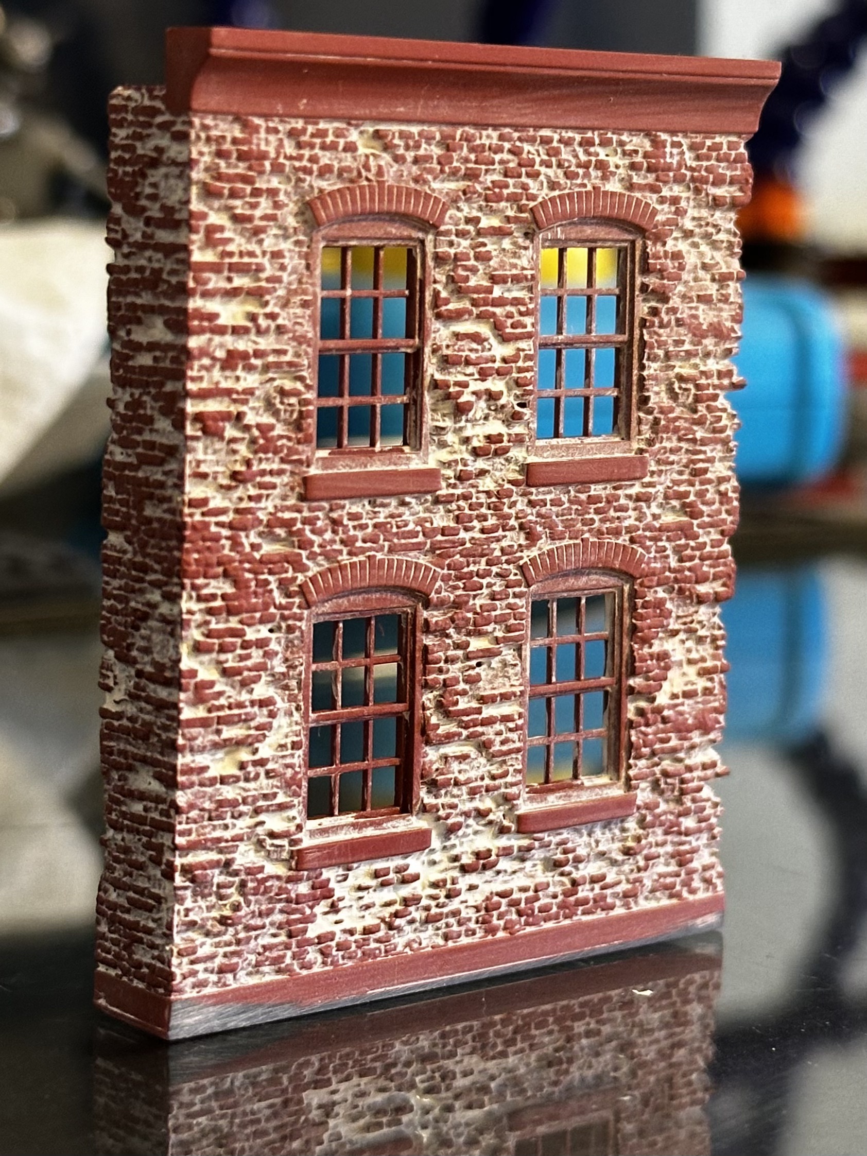 Ho scale dilapidated brick two story building by wittmason | Download ...