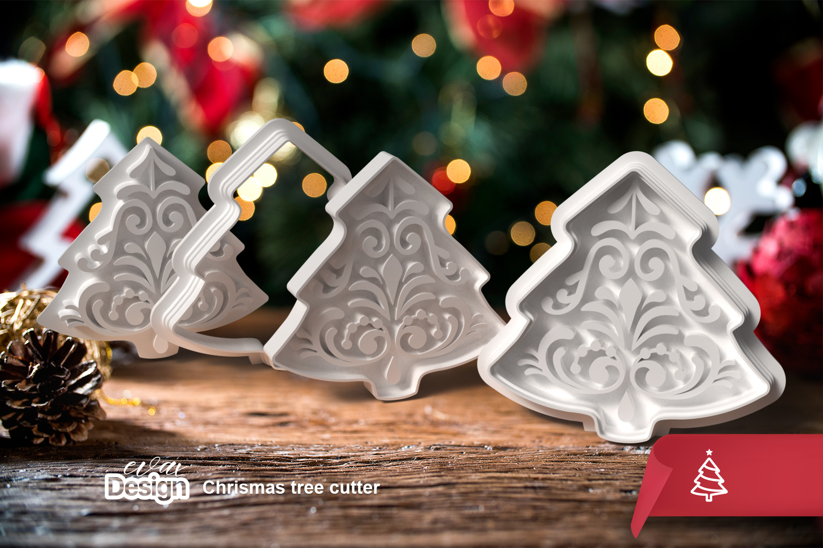 Chrismas tree cutter by evax design | Download free STL model ...