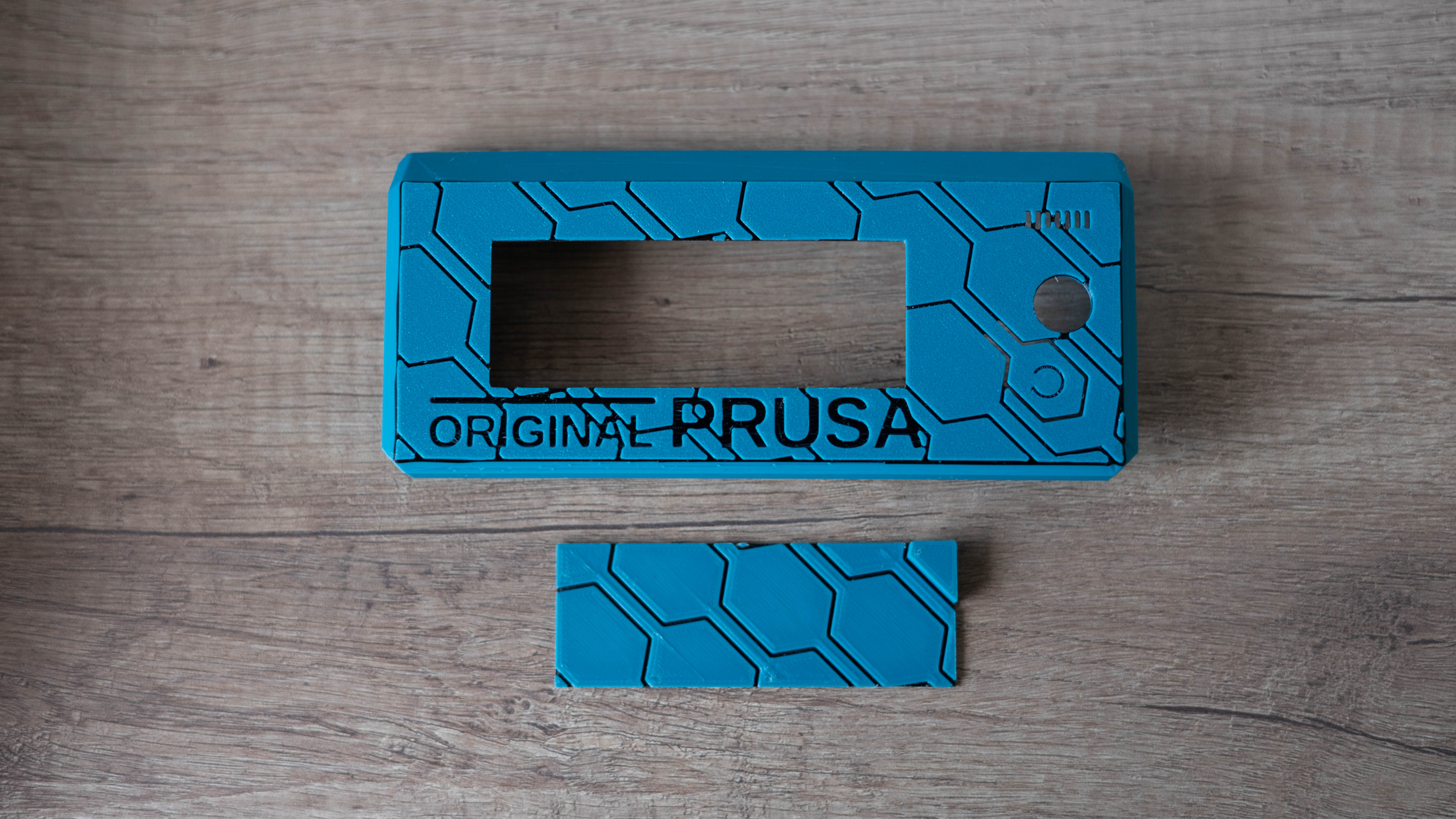 Hexagon pattern LCD screen cover for Prusa I3 MK3/S/S+ by dca_prints ...