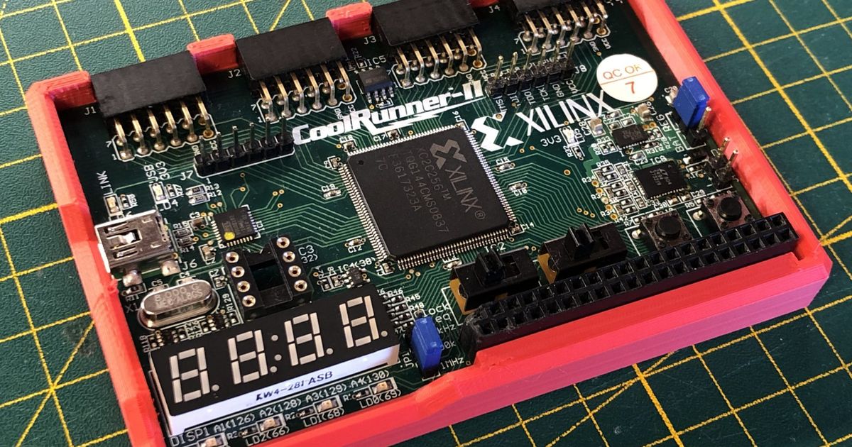 Frame for Xilinx CoolRunner-II evaluation board by Maxim Shchetynin ...