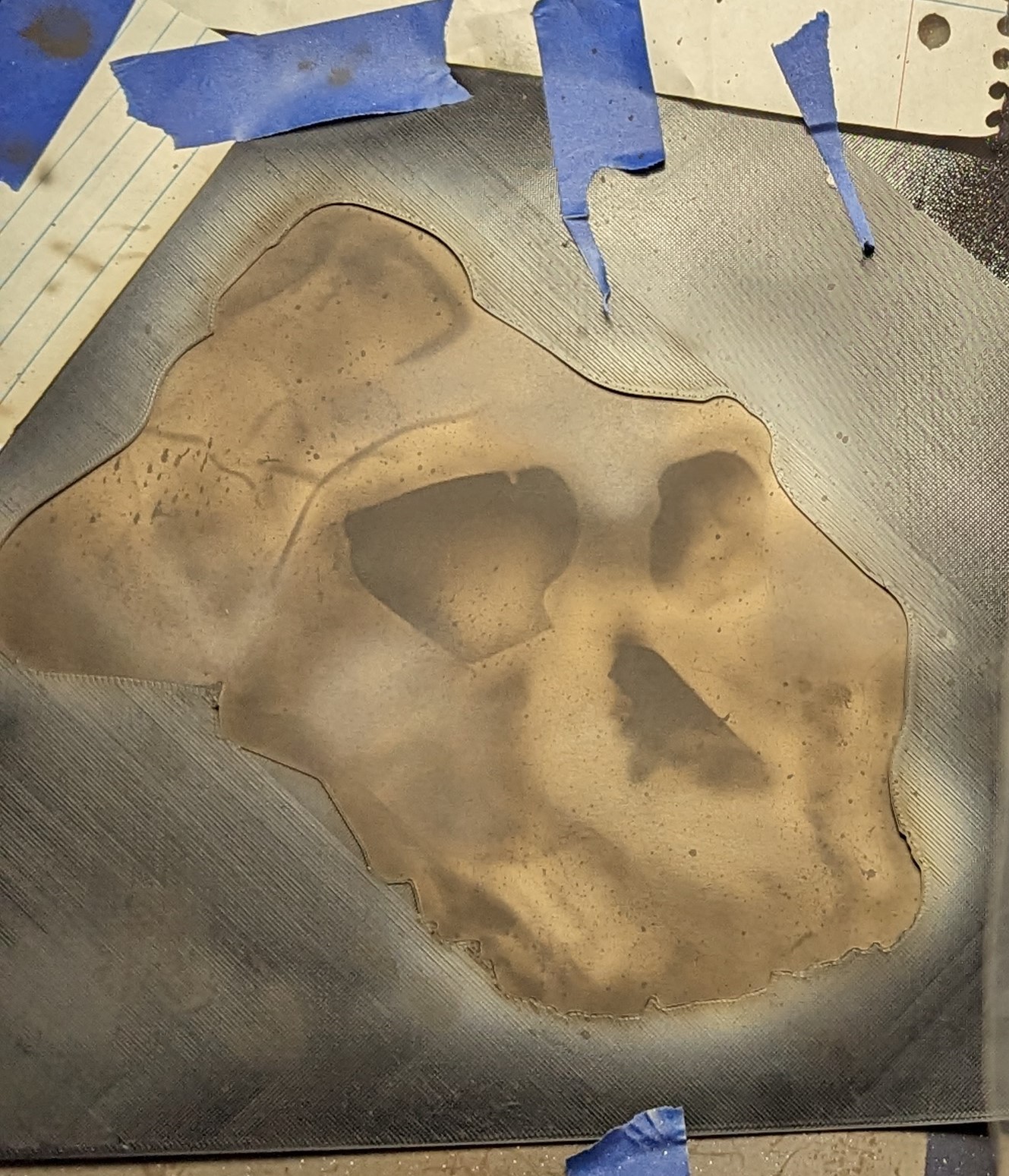 Australopithecus Skull Paranthropus Boisei Airbrush Stencil By J