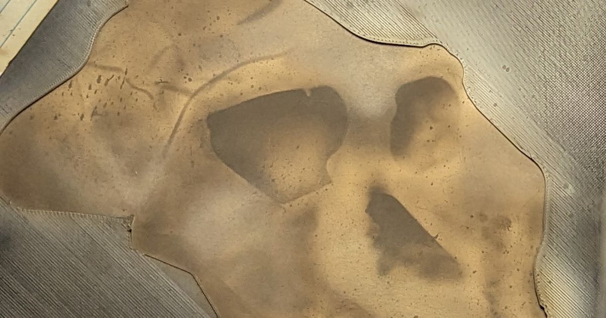 Australopithecus Skull Paranthropus Boisei Airbrush Stencil By J