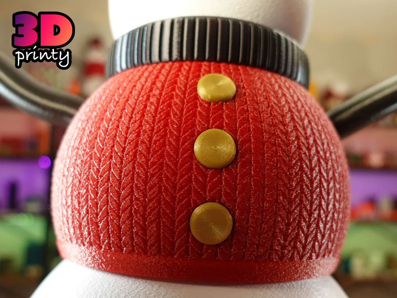 Giant Snowman - Knitted Sweater by 3D Printy | Download free STL model ...