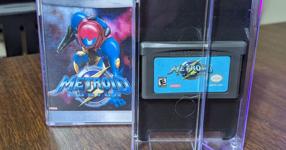 GBA cassette case insert by 86problems | Download free STL model ...