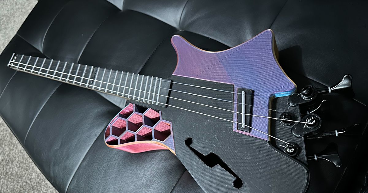 Raised Nut and Bridge - for Headless Baritone Ukulele by cunninghamd ...