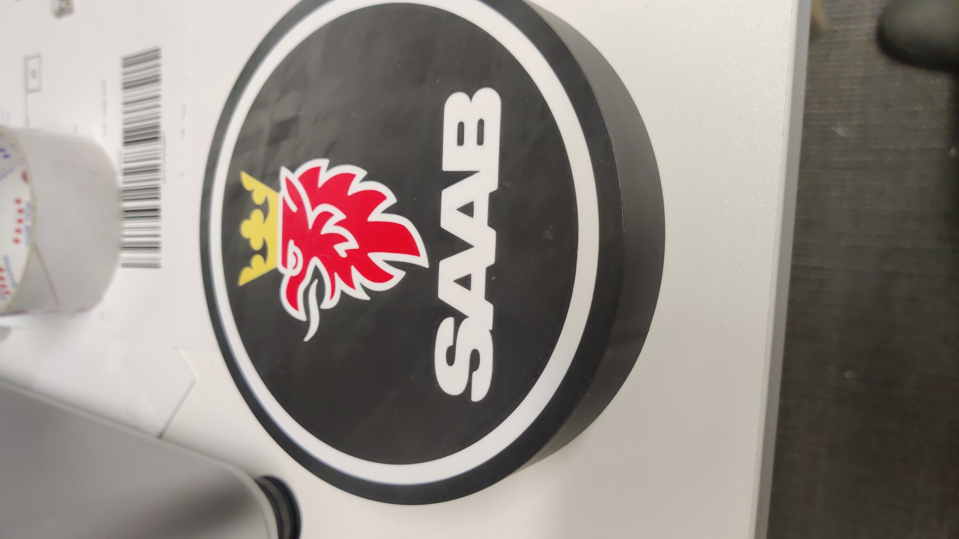 Saab Logo Lightbox by Jani Sivonen | Download free STL model ...