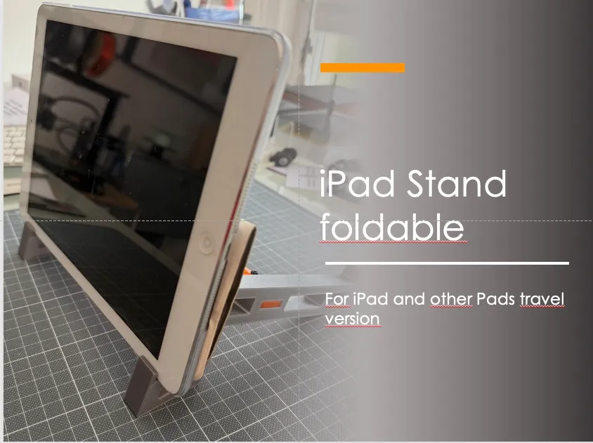 IPad Stand Travel Version Foldable by BRIM | Download free STL model ...