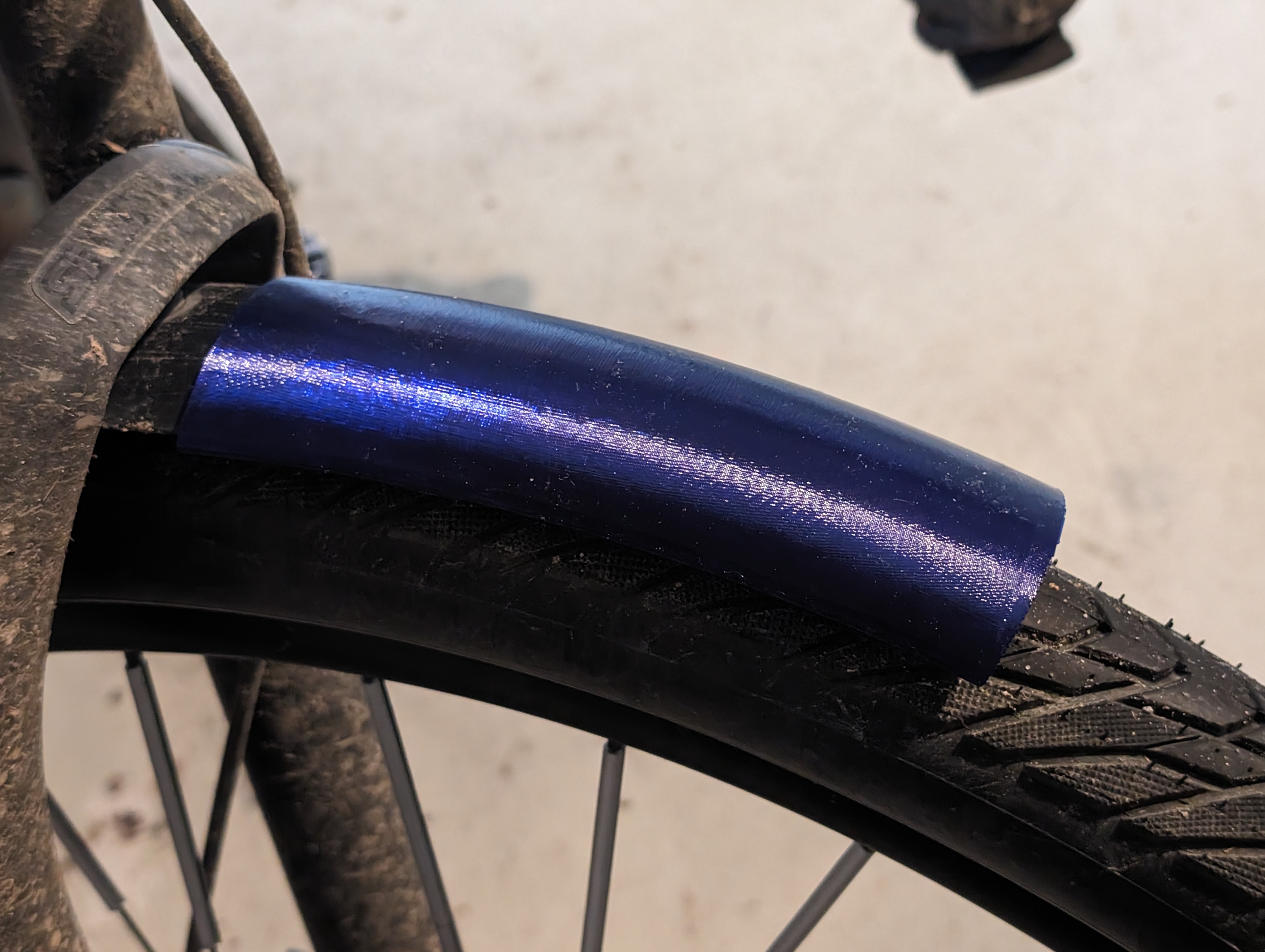 Front Mudguard Extension for MTB Cycletech Code Man eBike by PMF ...